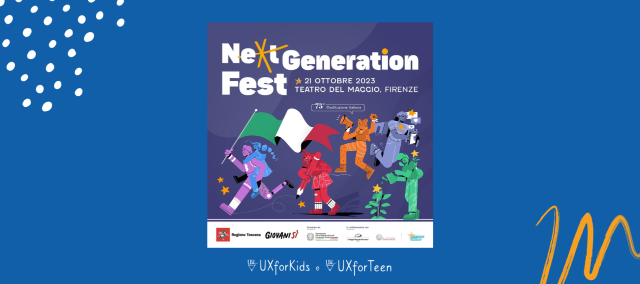 UXforKids & Teen al Next Generation Fest - UXforKids